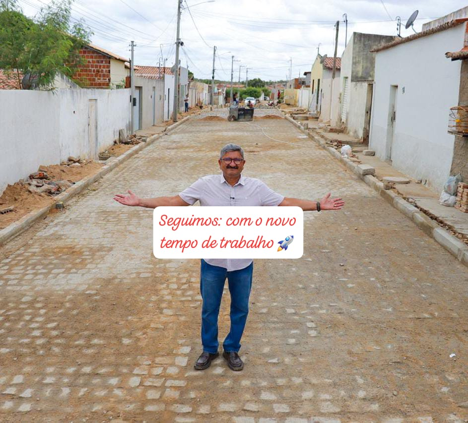 “George Duarte vistoria obras da Rua da Verdade, no Santa Luzia, e ...